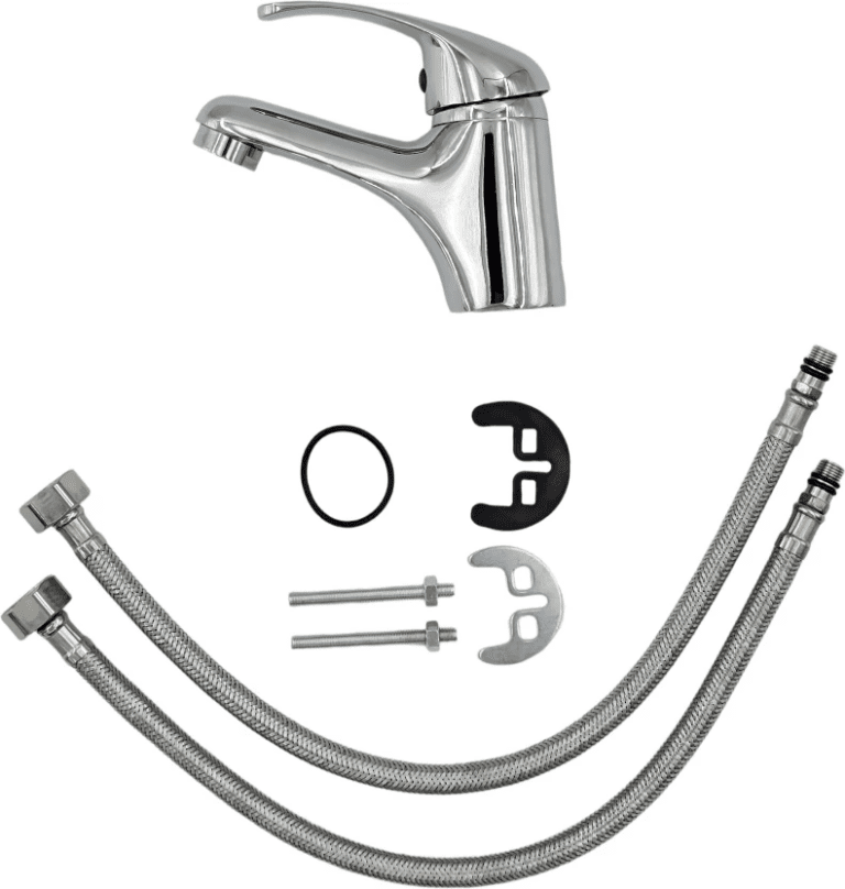 AIYI Basin Tap Silver – Single Lever Mixer (Model AY406-069) - Techno City